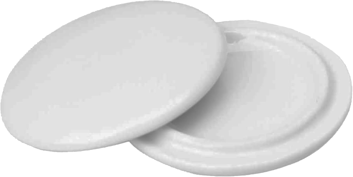 2 Pieces Reusable Mug Lids for Ceramic Mugs, 11 Ounce White Ceramic Cup ...
