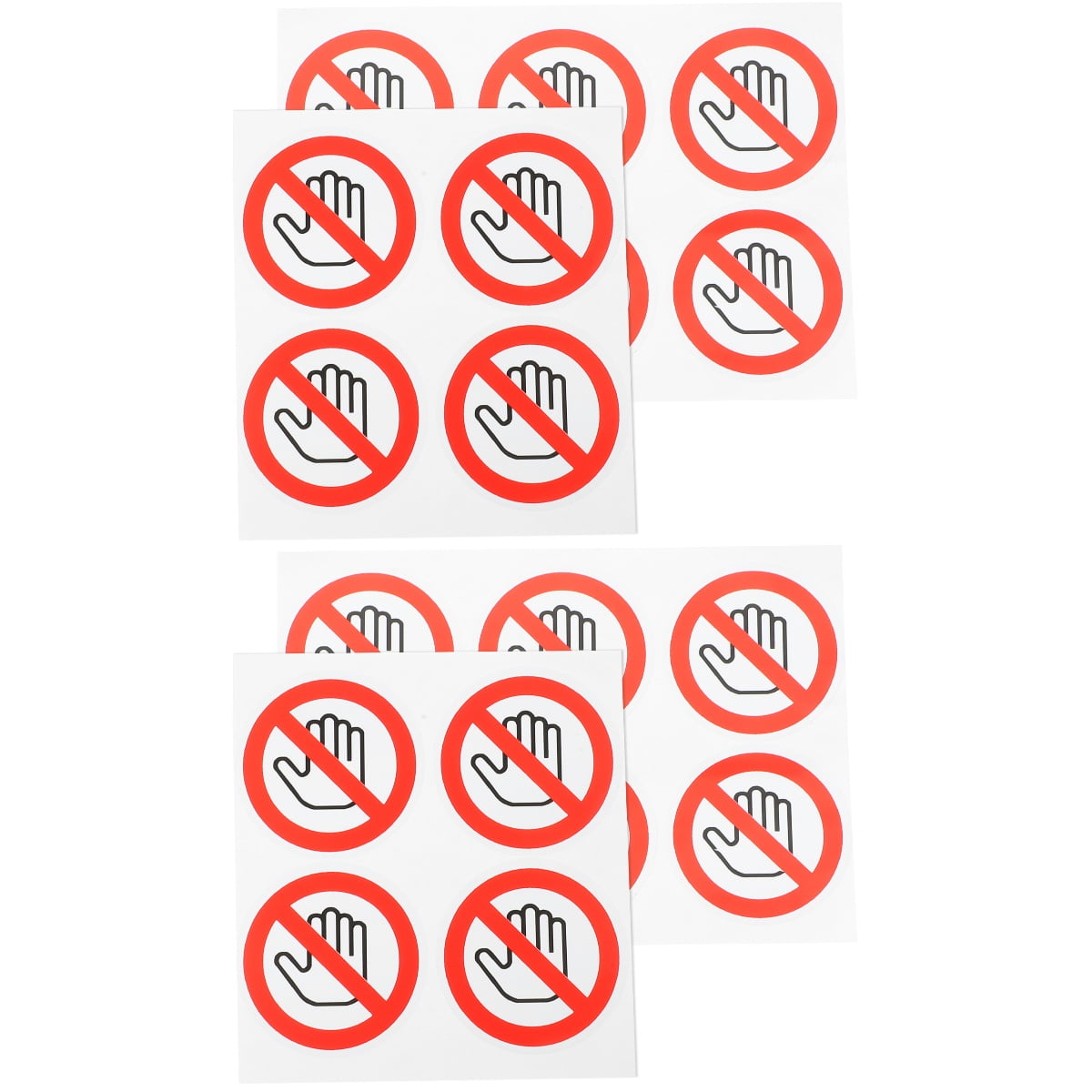 2 Pieces Reusable Pots Warning Sign Stickers Easy to Apply Non-textured ...