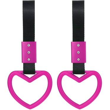 Xotic Tech 2 Pieces JDM Heart Shaped Car Handle Straps, Rear Bumper ...