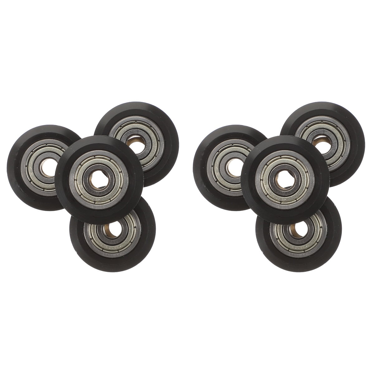 2 Pieces Roller Wheels Single Pulley Block Stepper Motor Black ...