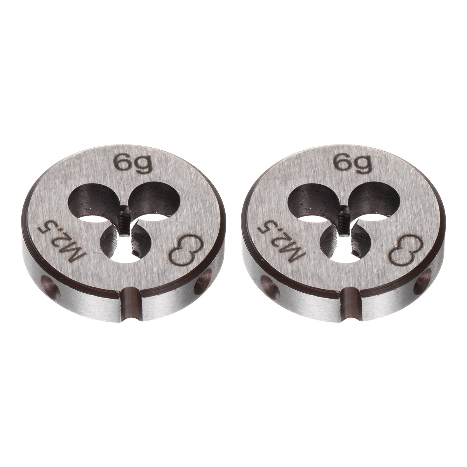 2 Pieces Round Threading Dies Metric M2.5 x 0.45 Thread Left Hand Screw ...