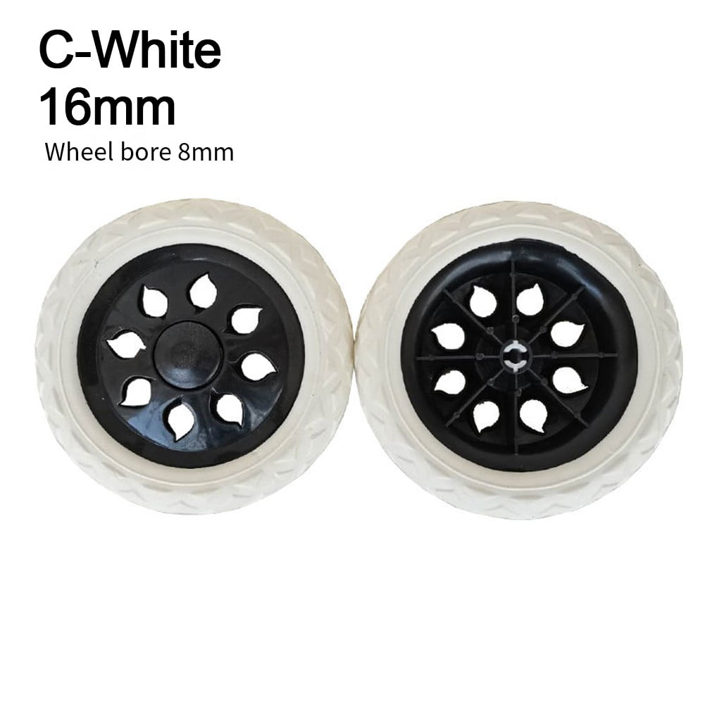2 Pieces Rubber Caster Wheelbarrow Replacement Wheel For Wagon Hand ...