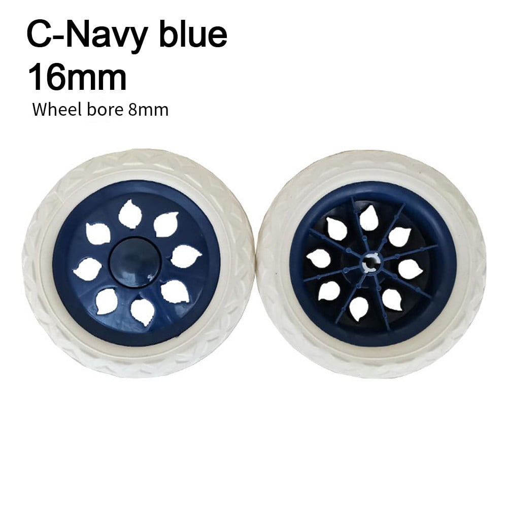 2 Pieces Rubber Caster Wheelbarrow Replacement Wheel For Wagon Hand ...