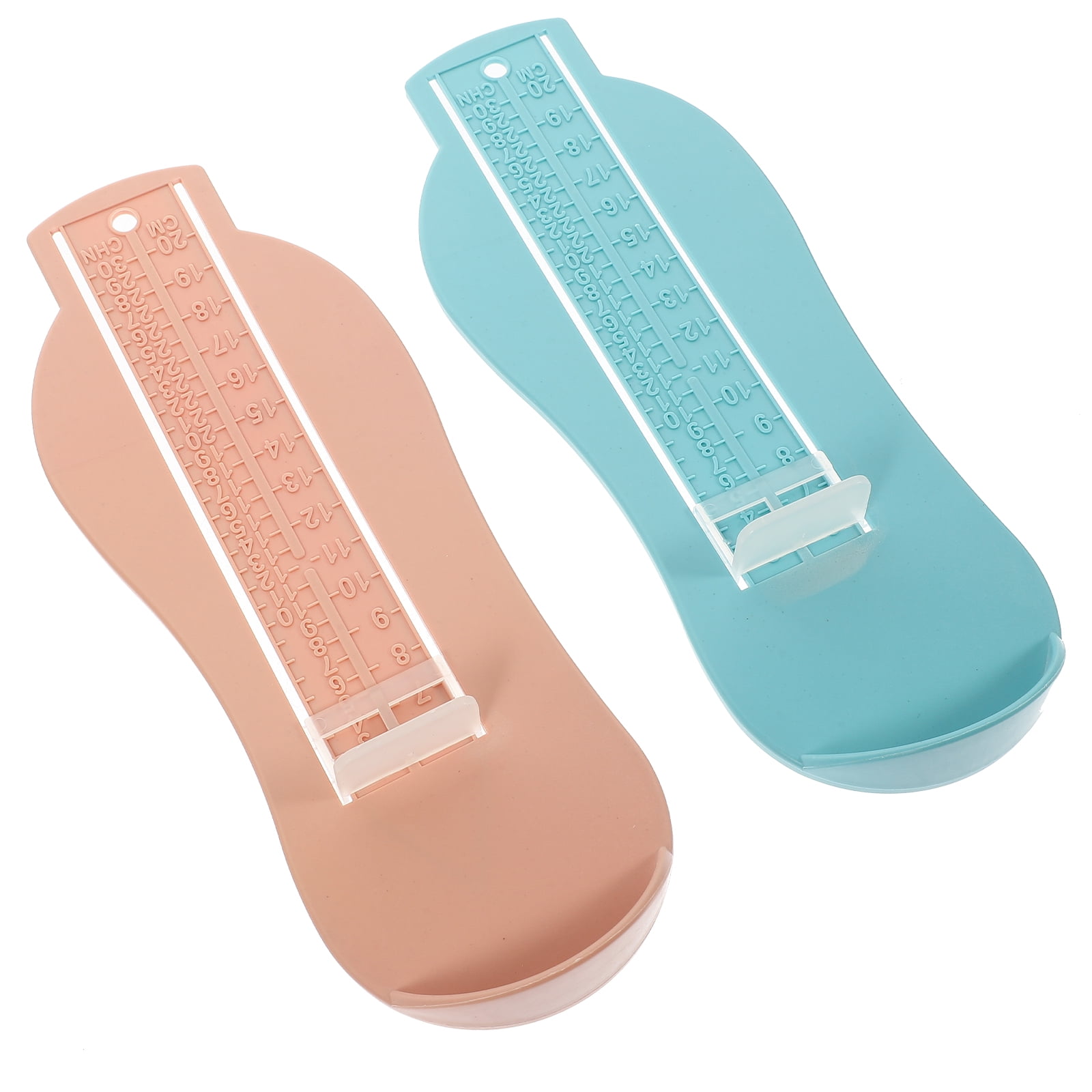 2 Pieces Rulers for Kids Foot Measure Length Measuring Device Baby Shoe ...
