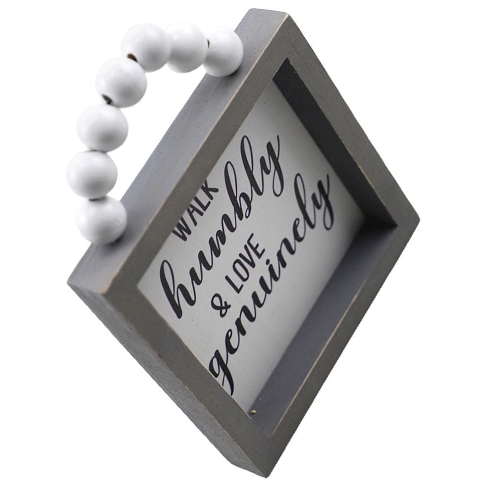 2 Pieces Rustic Decor Farmhouse Wood Framed Wall Decorative Door Sign ...