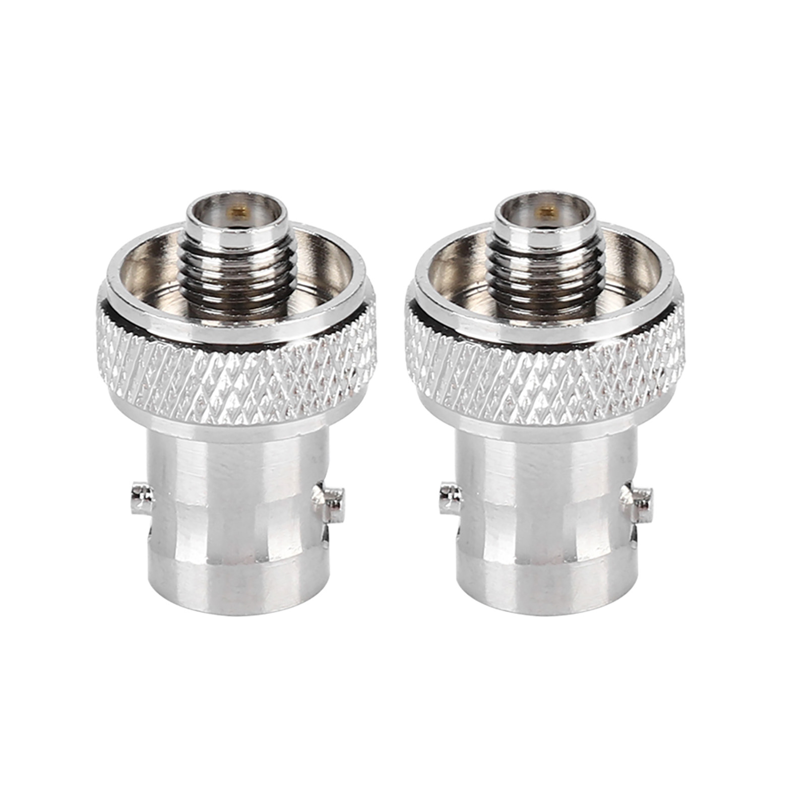 2 Pieces SMA Female to BNC Female Conversion Adapter Connector Pure Copper+Alloy RF Converter ...