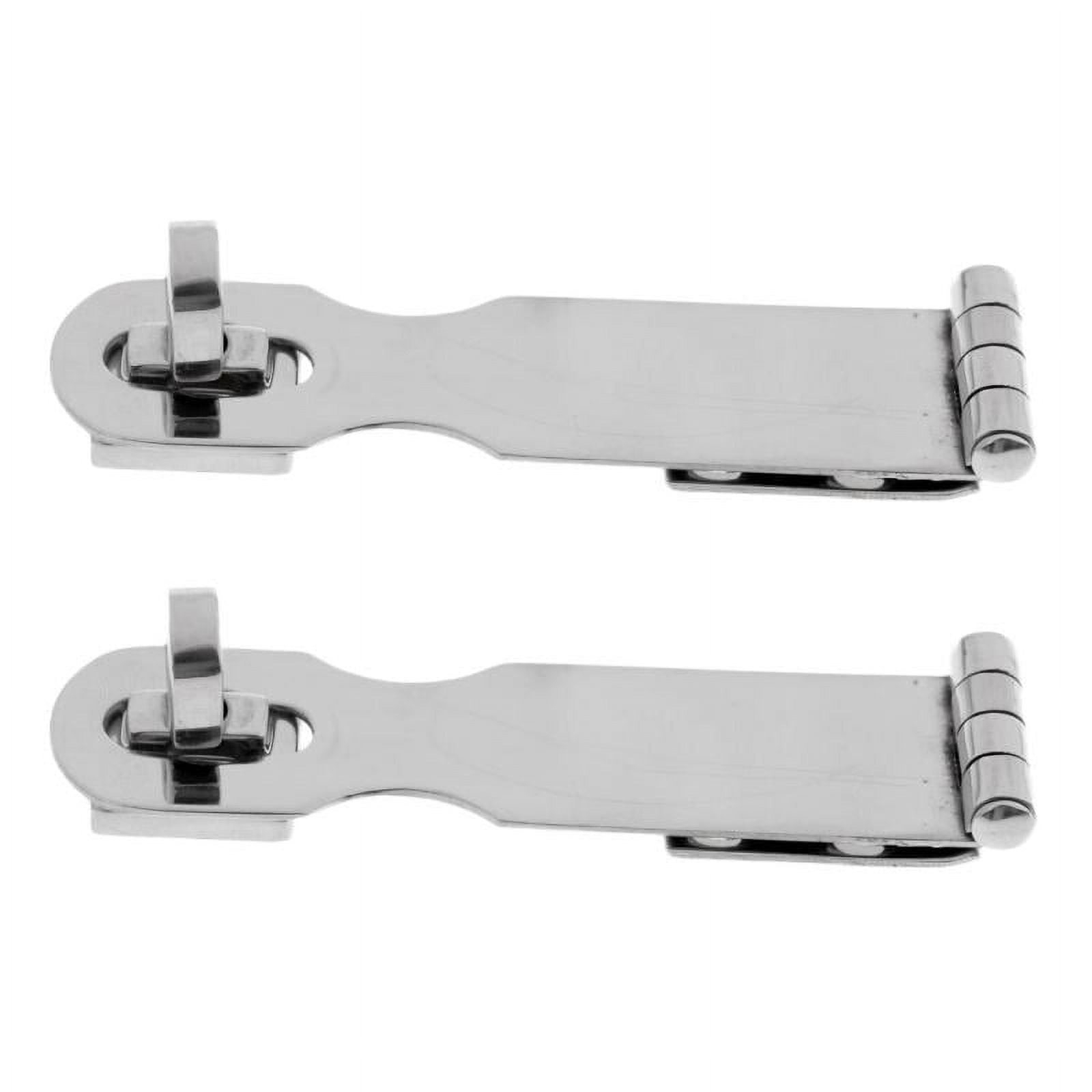 2 Pieces Safety Swivel Padlock Hasp & Staple Gate Shed Marine Boat ...