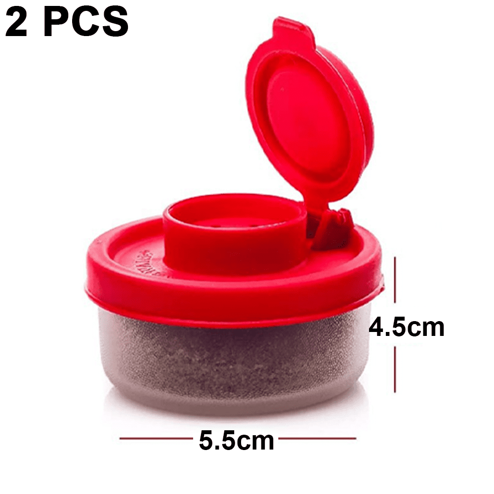 2 Pieces Salt and Pepper Shakers Plastic Pepper Shakers Damp Proof ...