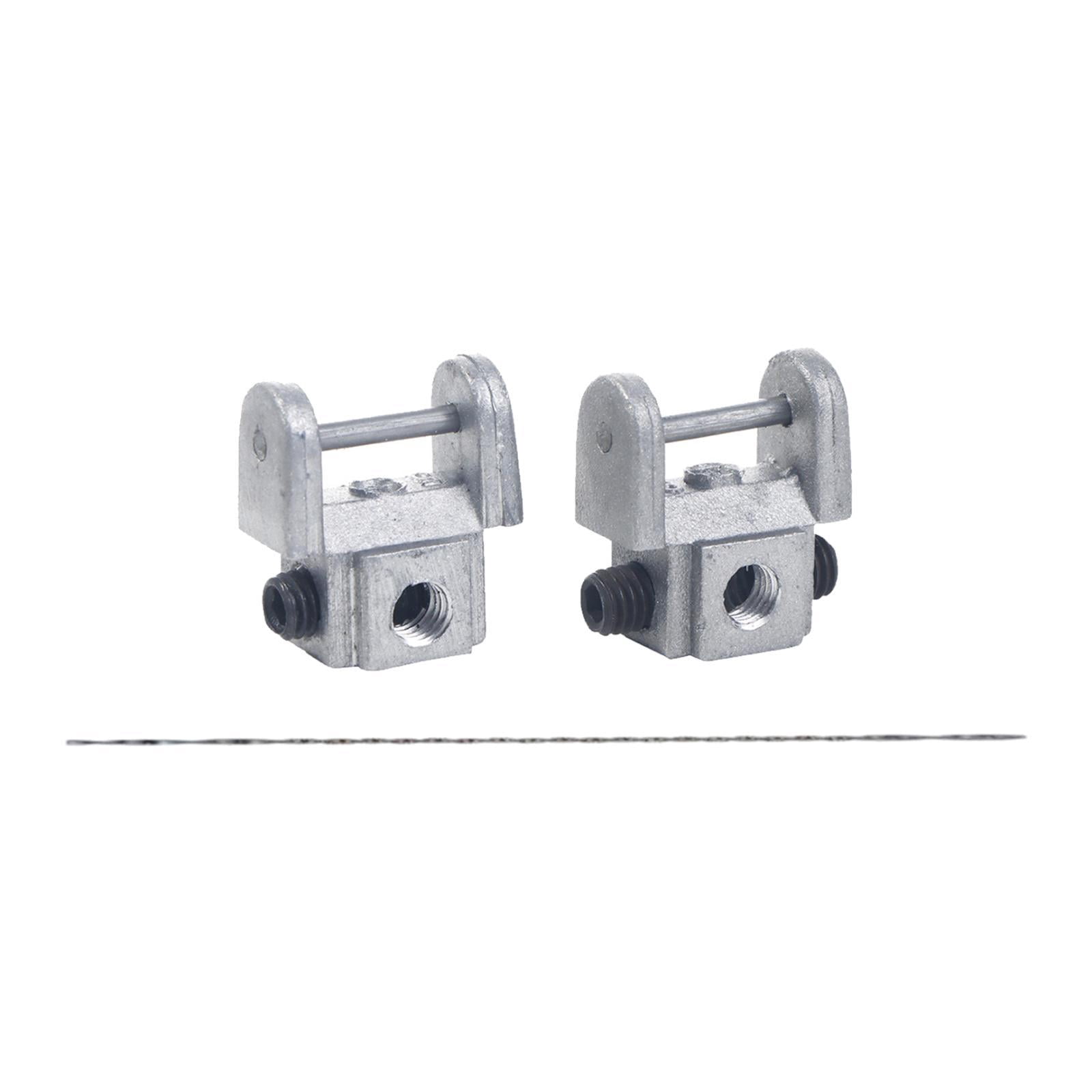 2 Pieces Scroll Saw Wire Blade Saw Clamp Head Saw Clamps Heavy Duty Metal Construction for ...