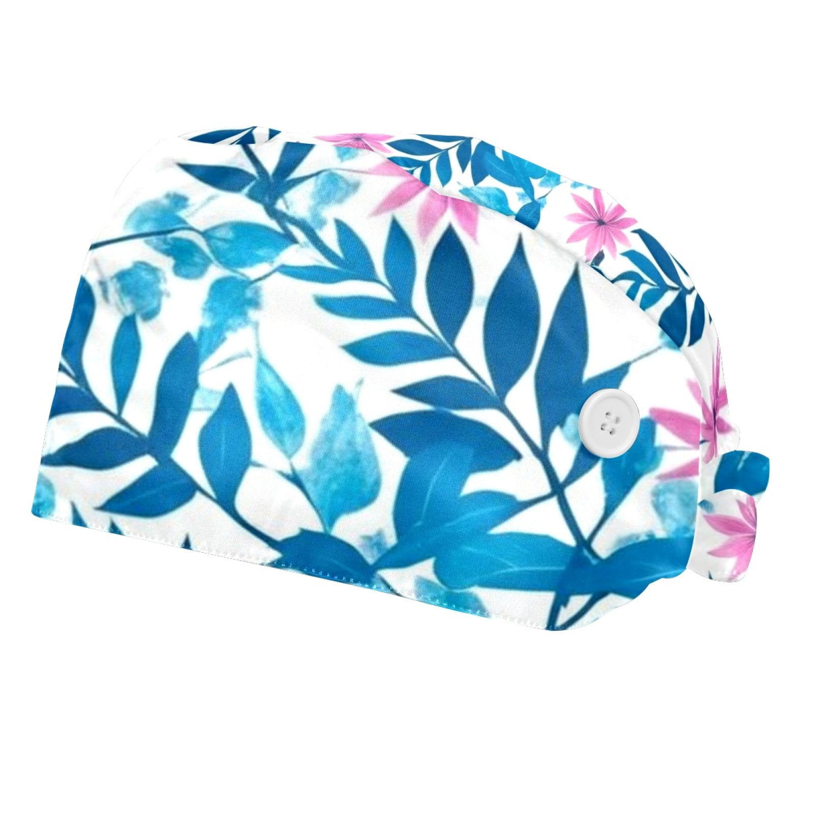 2 Pieces，Scrub caps women,plant twigs branch,Chef cap,Surgical scrub ...