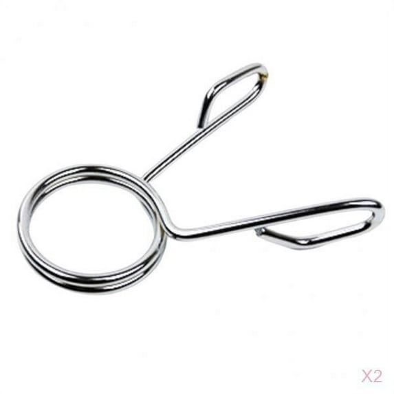2 Pieces / Set Barbell Gym Weights Barbell Bar Locking Spring Clamp ...