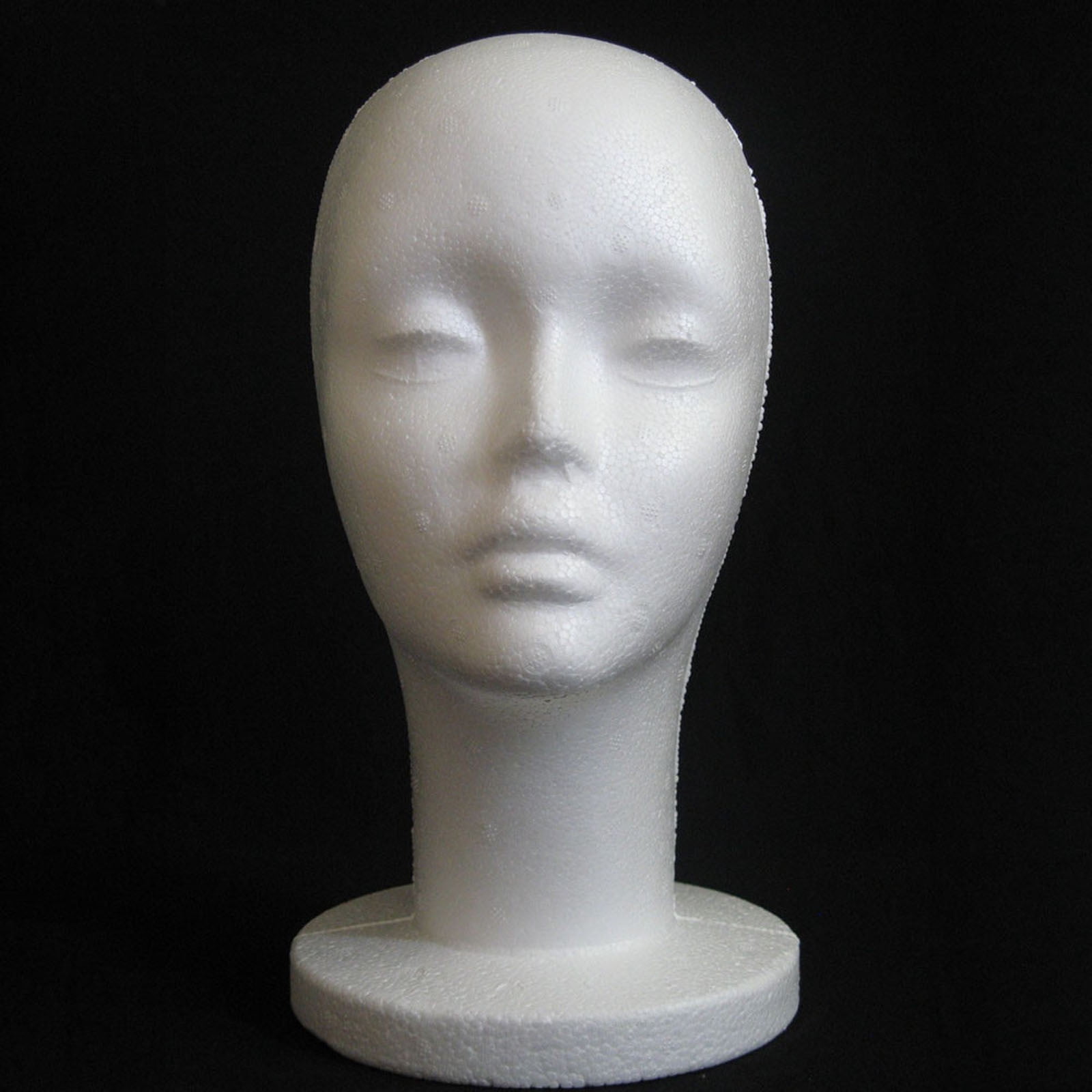 2 Pieces/Set Styrofoam Head Female Foam Wig Head Mannequin Manikin ...