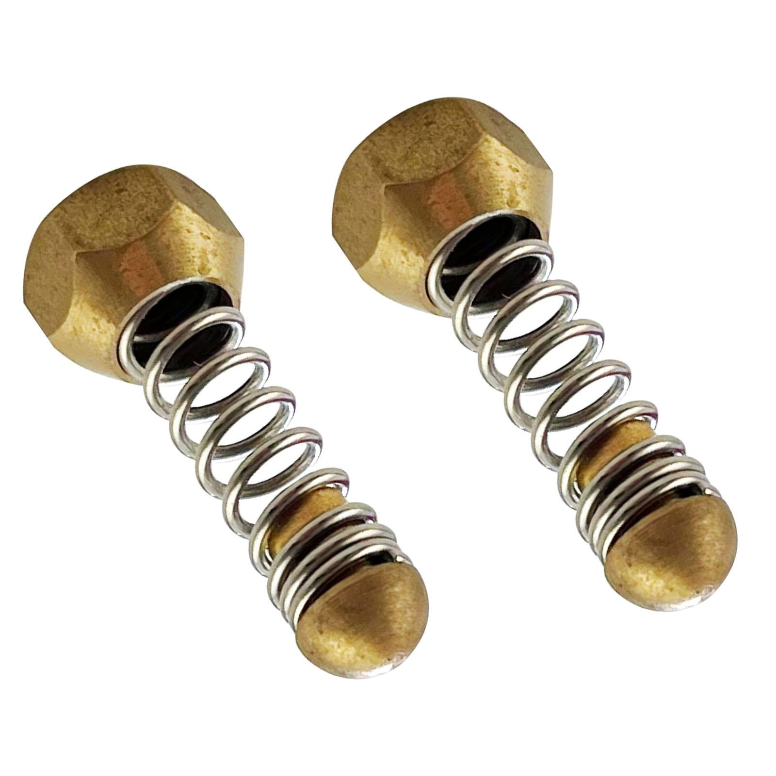 2 Pieces Sewer Jetting Pipe Nozzle with Spring Spare Spring Replace G1 ...