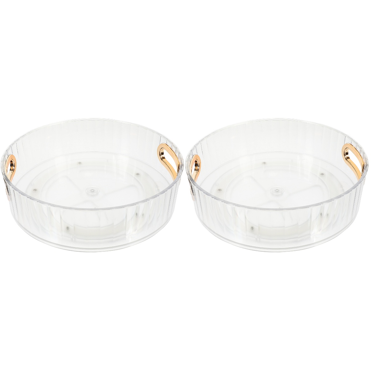 2 Pieces Shelf Plastic Containers Rotating Utensil Holder Countertop ...