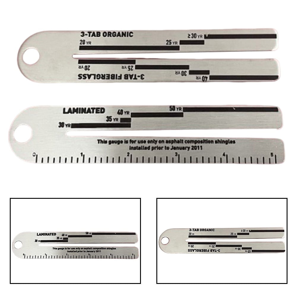 2 Pieces Shingle Gauge 5'' Roof Shingle Engineering Roof Gauge ...