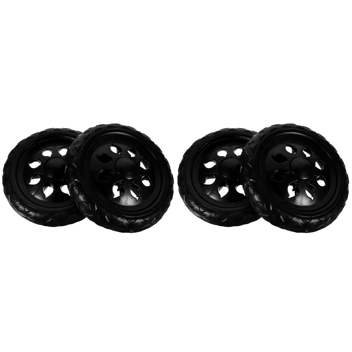 2 Pieces Shopping Cart Wheels Trolley Replacement Garbage Bin Caster ...
