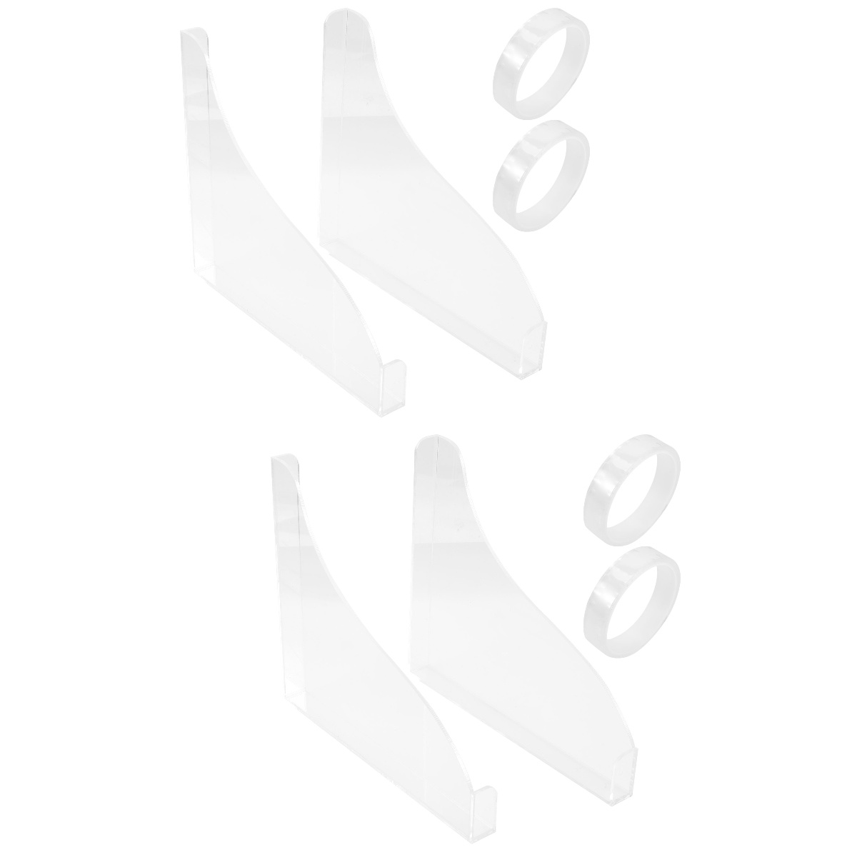 2 Pieces Shower Splash Guard Door Water Deflector Trough Transparent ...