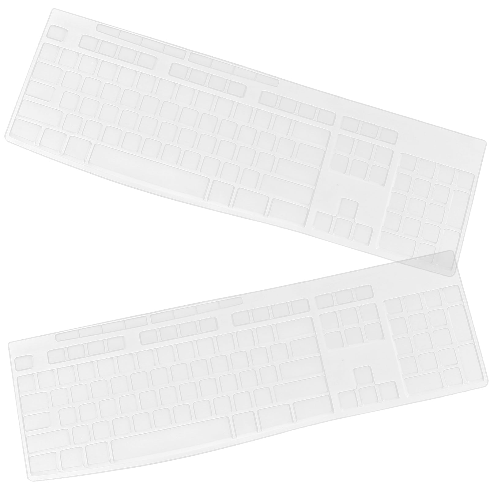 2 Pcs Keyboard Membrane Computer Cover Keyboards White - Walmart.com