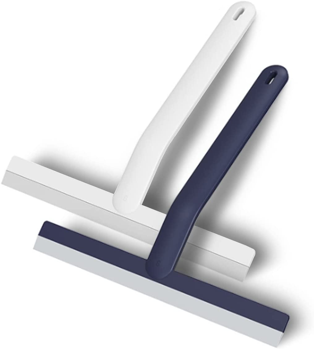 2 Pieces Silicone Shower Squeegee Bathroom Squeegees for Shower ...