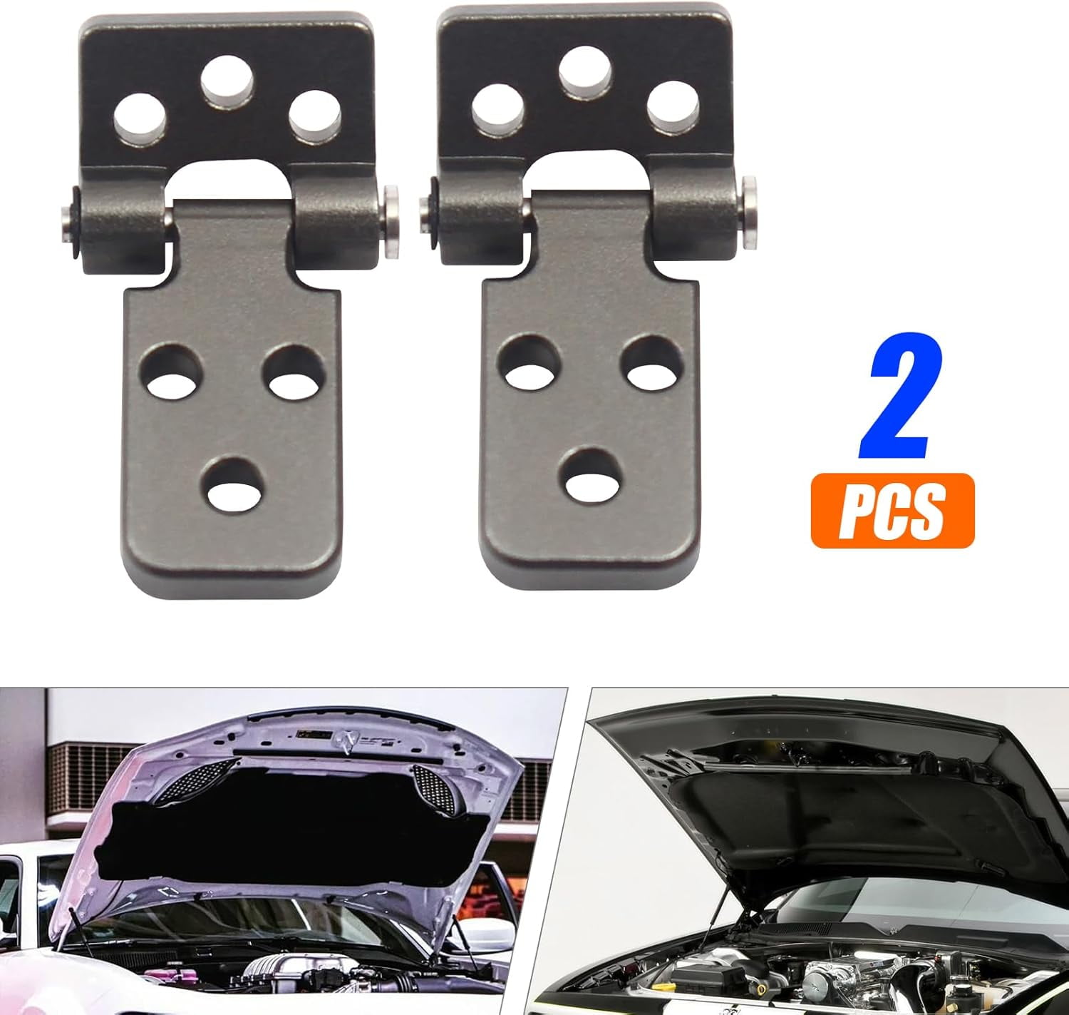 2 Pieces Simulated Hood Hinge Nc Metal Diy For 1/10 Traxxas Axial Rc ...
