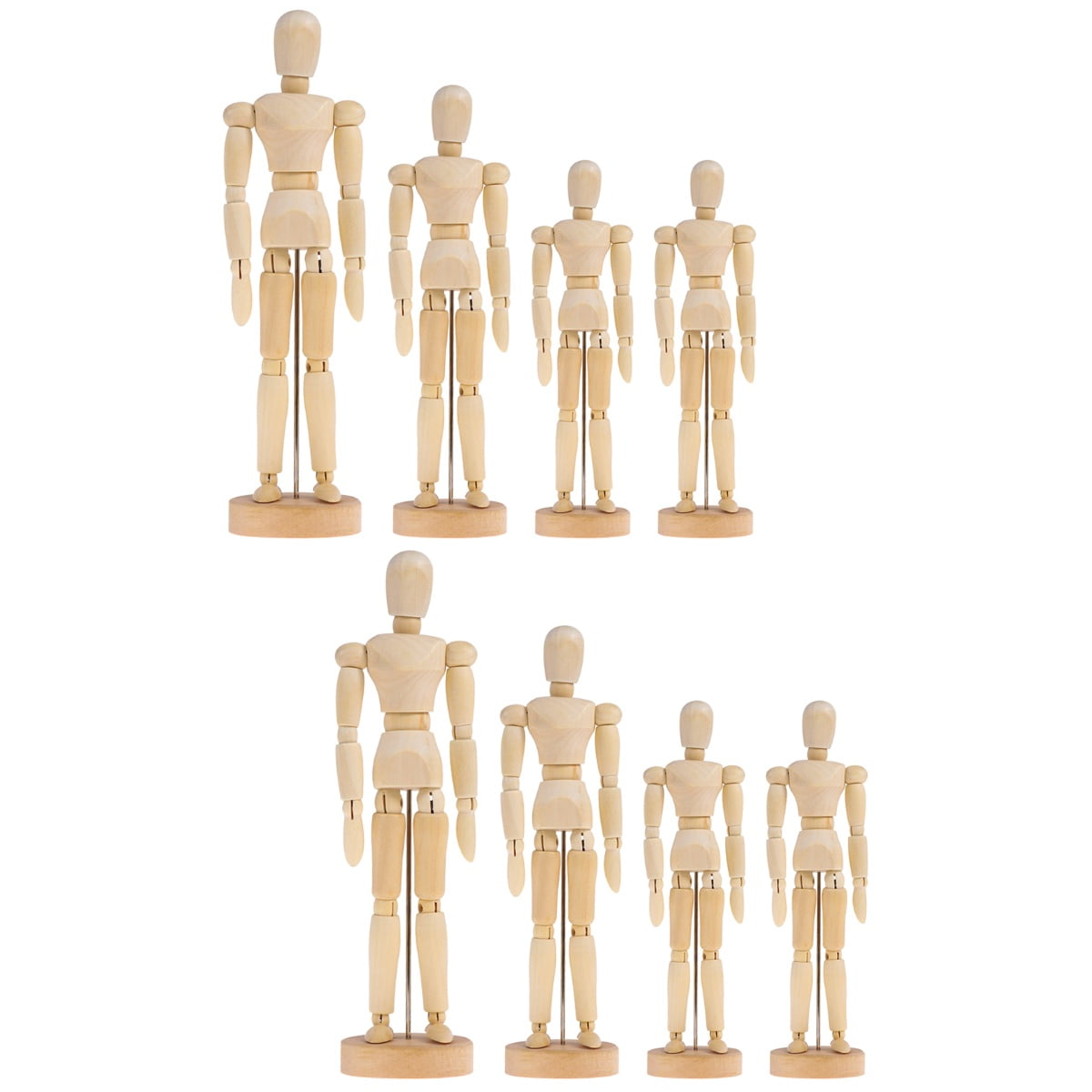 2 Pieces Skeleton Movable Joint Puppet Doll Man Toddler - Walmart.com