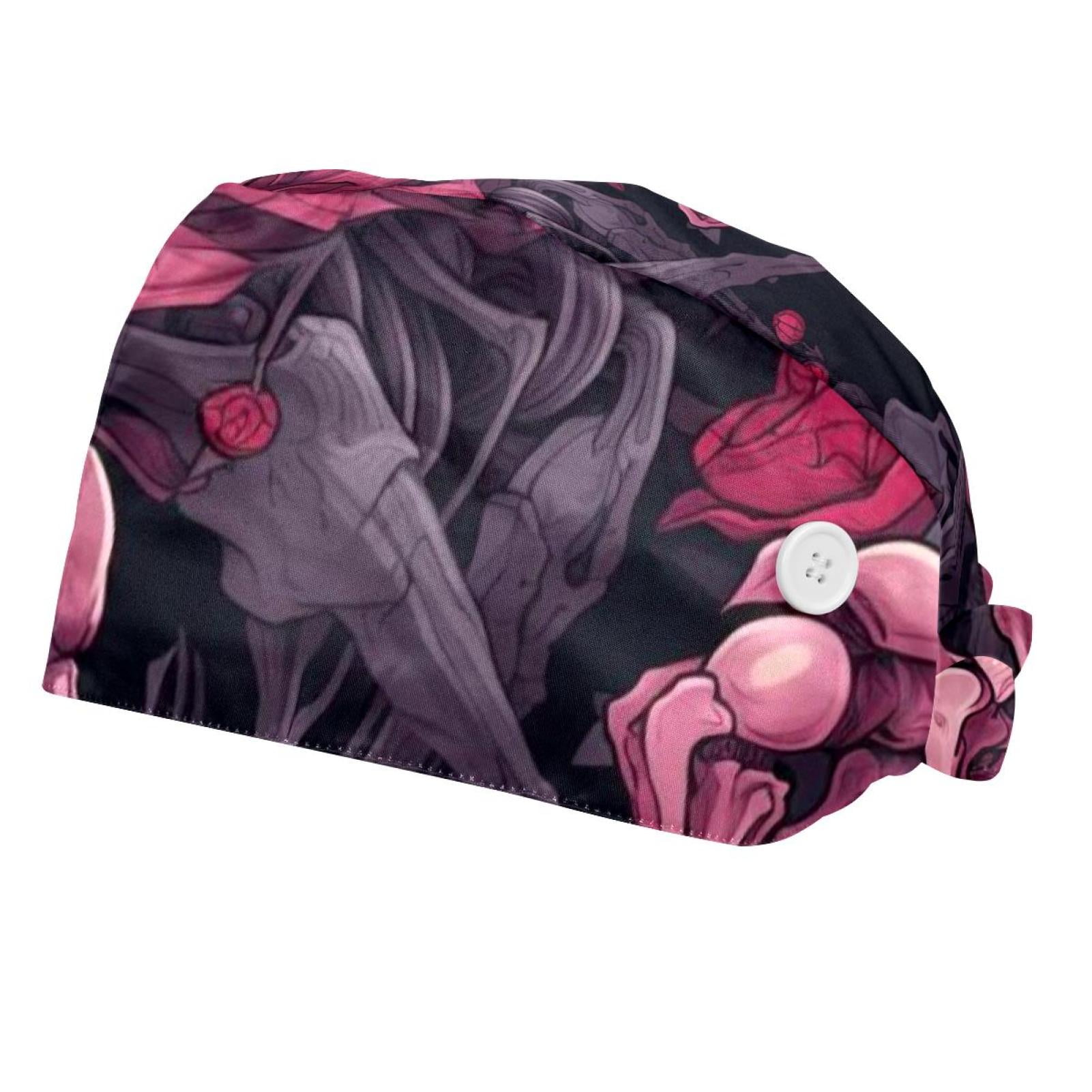 2 Pieces Skeleton Working Cap with Buttons and Sweatband，Adjustable ...
