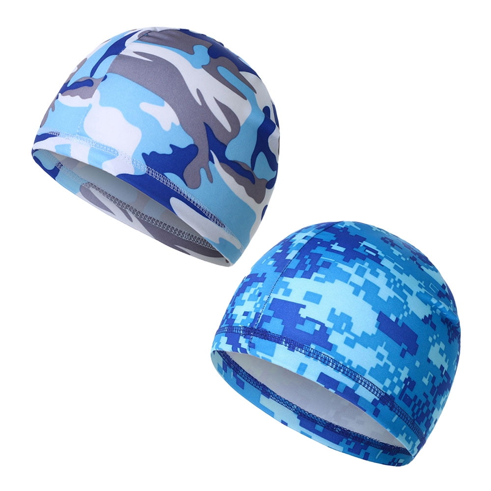 2 Pieces Skull Caps Helmet Liner Sweat Wicking Cap Running Hats Cycling ...