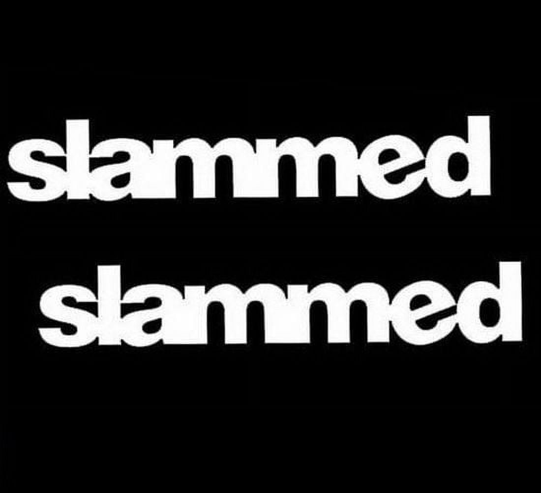 2 Pieces Slammed Sticker Camber Gang Stance Vinyl Decal JDM Hellaflush ...