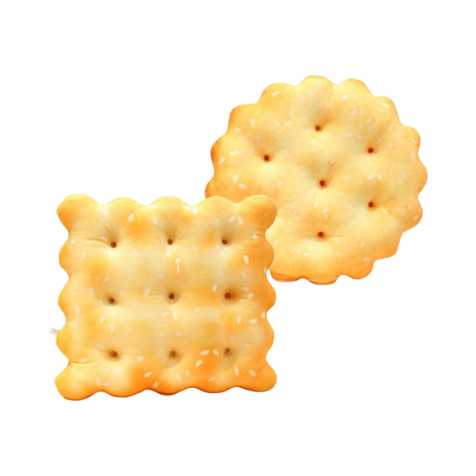 2 Pieces Soft Plush Biscuit Shape Stool Cushion Patio Chair Seat Pad ...