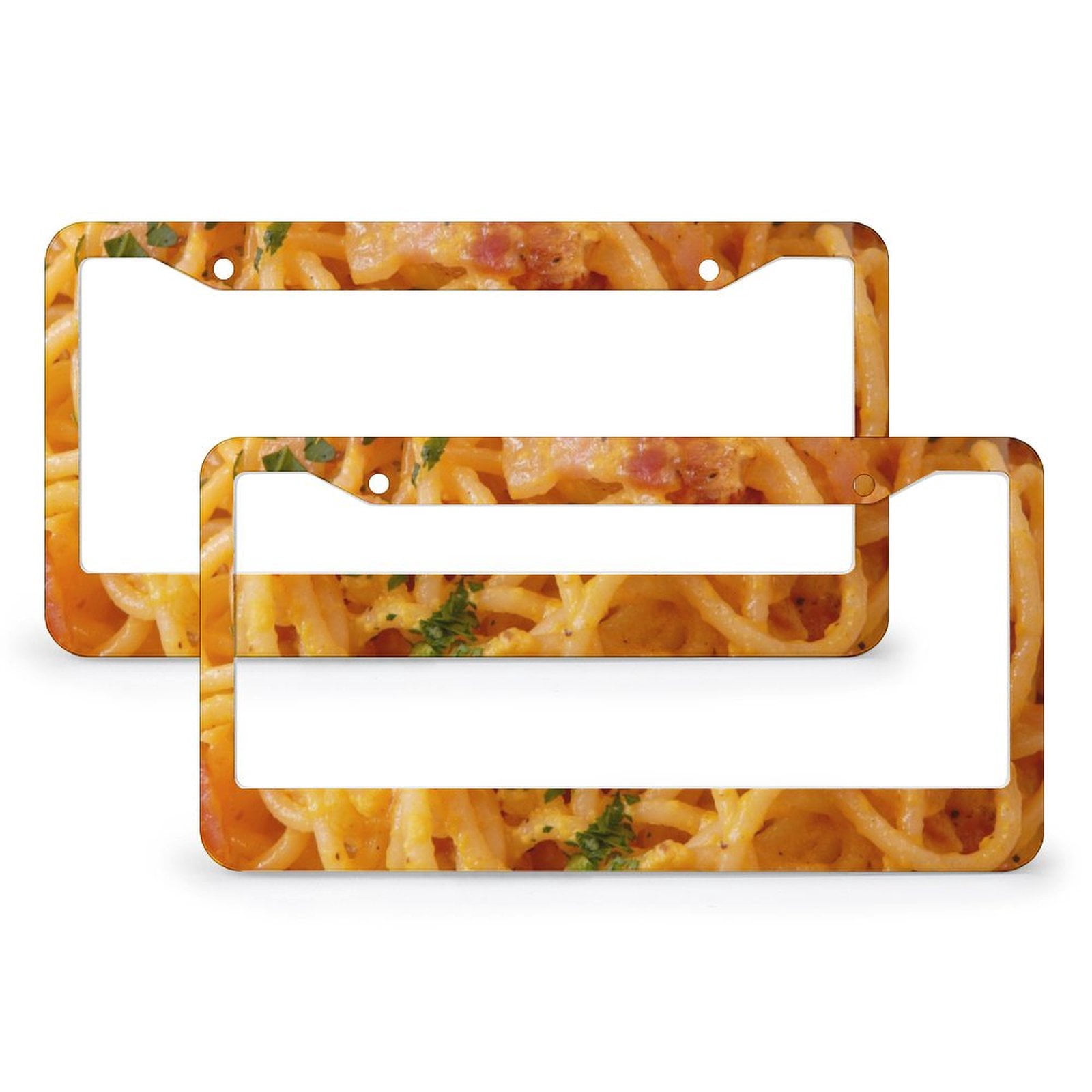 2 Pieces Spaghetti License Plate Frame Italian Food Car Tags Frames ...
