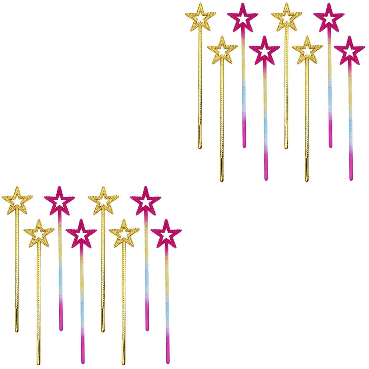 2 Pieces Spiral Glitter Wands Hollow Star Wands Child 34*7.5 Cm ...