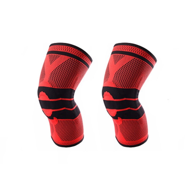 2 Pieces Sports Knee Pad Men Silicone Spring Knee Protector Brace ...