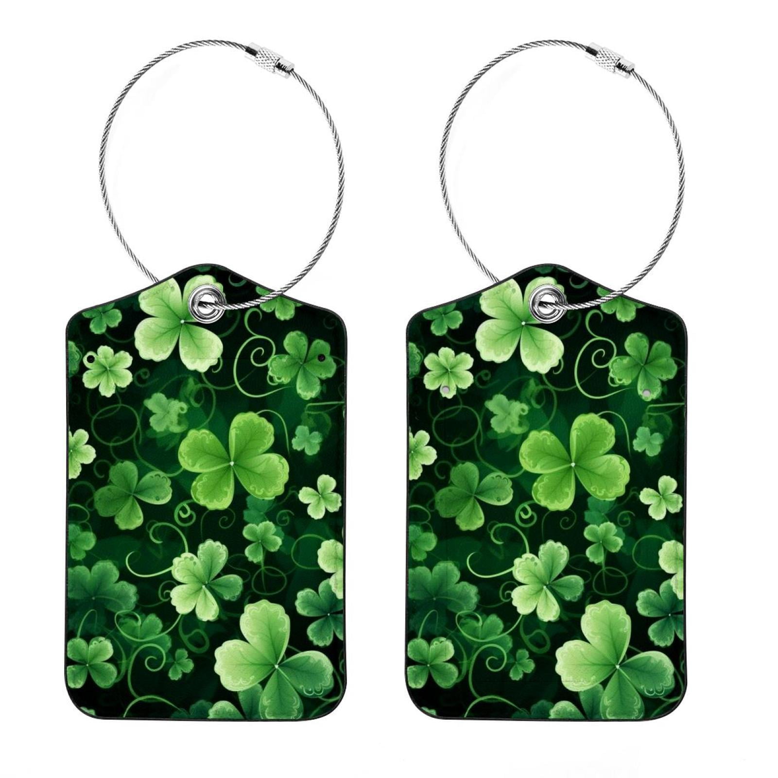 2 Pieces St. Parikh's Day Luggage Tags with Full Back Privacy Cover ...