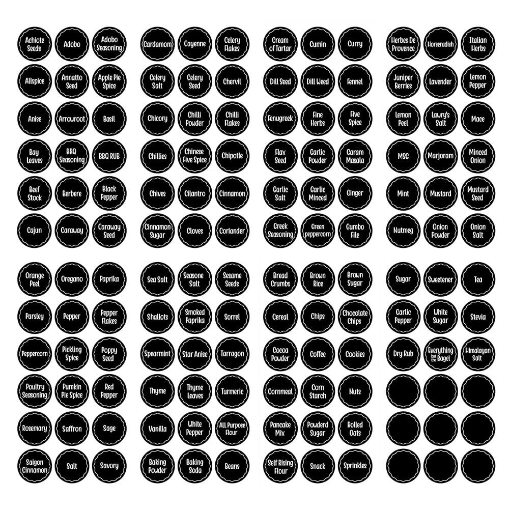 2 Pieces Stainless Serving Tag Spice Jar Labels Name Stickers Pantry ...