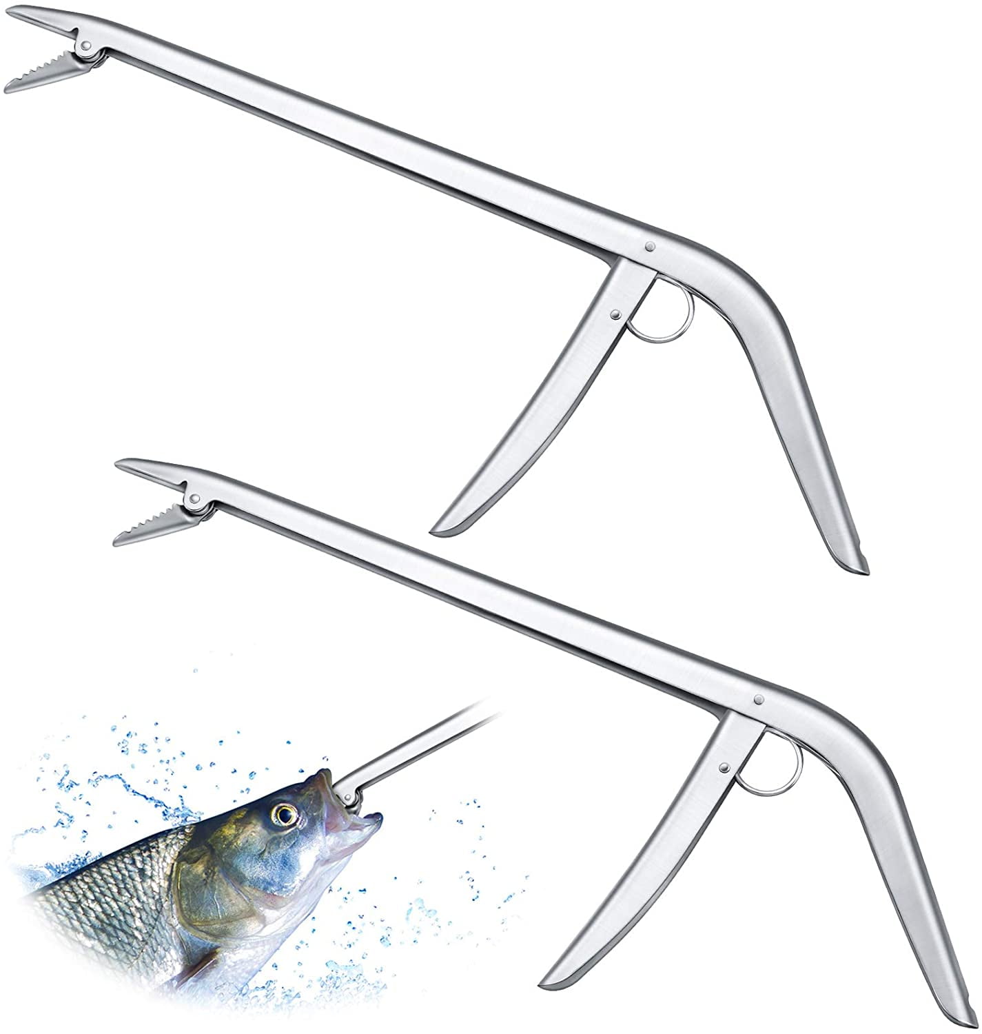 2 Pieces Stainless Steel Fish Hook Remover Fishing Extractor Freshwater ...