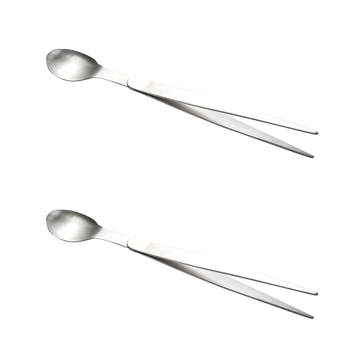 2-Pack Stainless Steel Flavor Test Spoons and Tweezers for Chefs ...