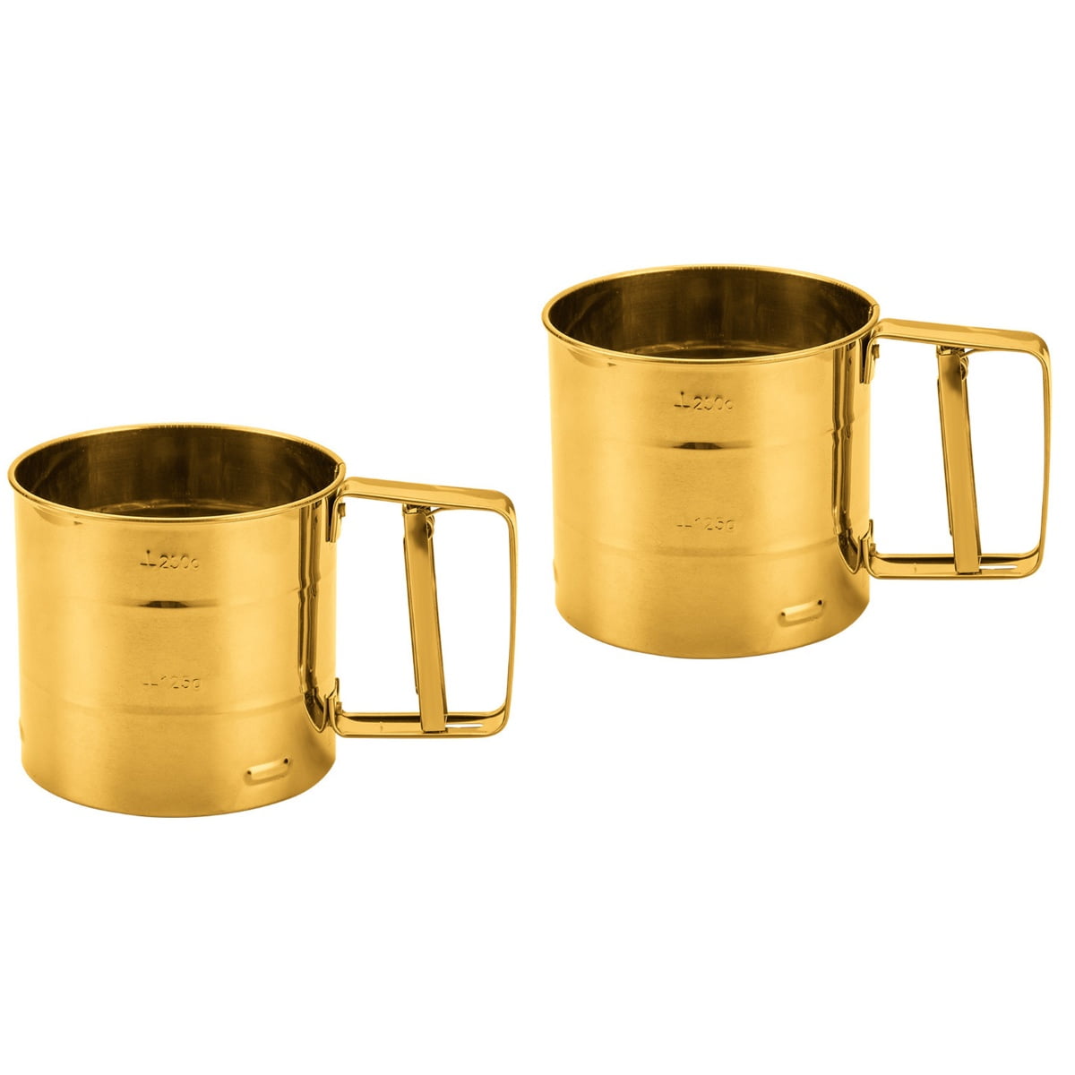 2 Pieces Stainless Steel Flour Sieve Filter Sugar Powder Sifter Coffee ...