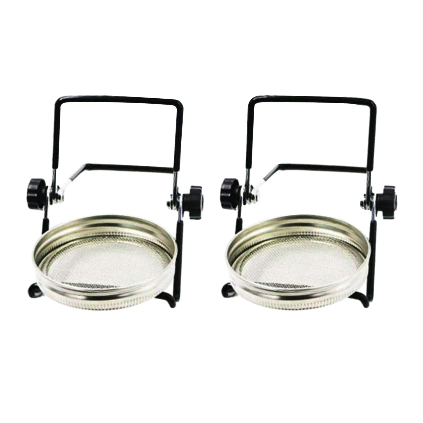 2 Pieces Stainless Steel Jar Sprouting Stands Easy to Clean with 2 ...