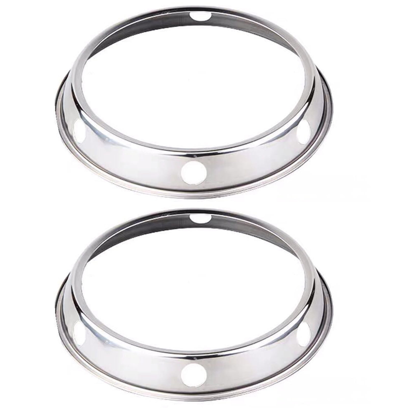 2 Pieces Stainless Steel Wok Ring Metallic Wok Frame with Round Base ...