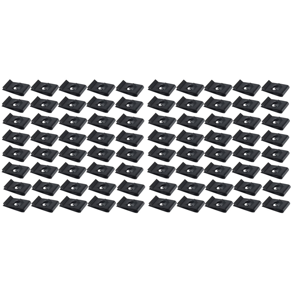 2 Pieces Steel Fastener Spire U Clip 2.1X1.3CM Black - Walmart.com
