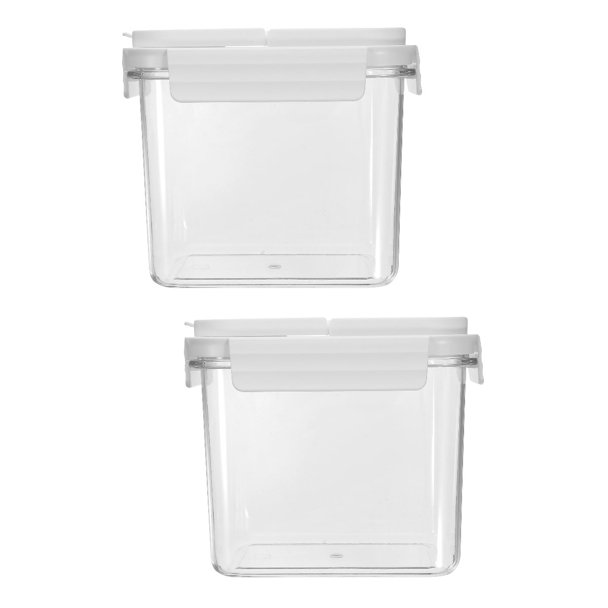 2 Pieces Storage Jar Candy Dispenser Containers with Lids Flour Large ...