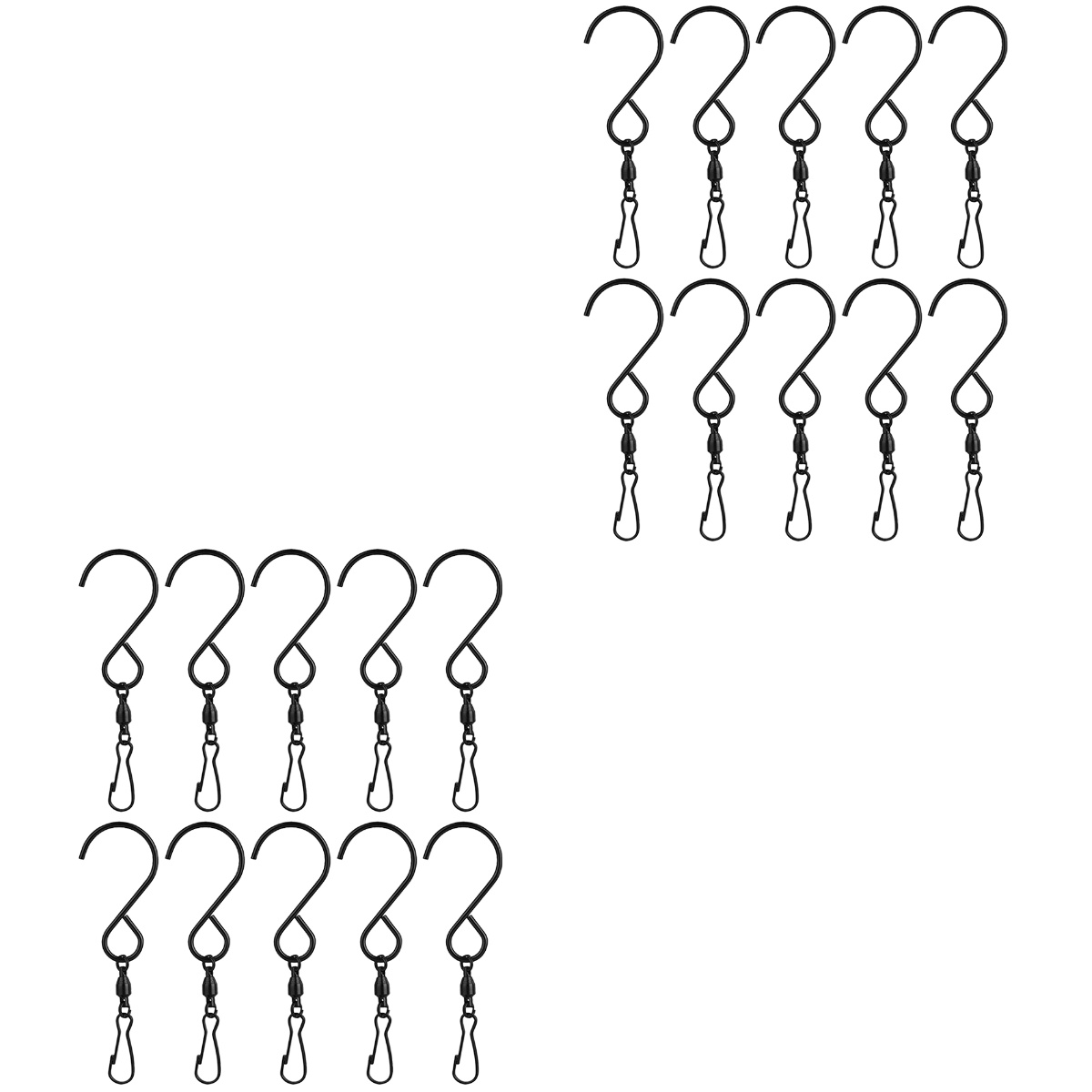 2 Pieces String Light Hook Spiral Wind Spinner Coat Hangers Bird Feeder ...