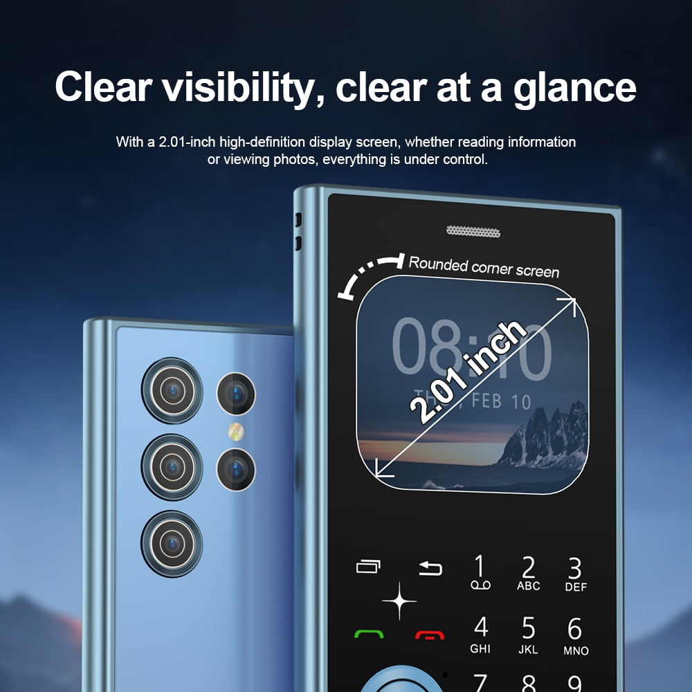 2 Pieces Stylish Mini 2G Mobile Phone - Walmart.com