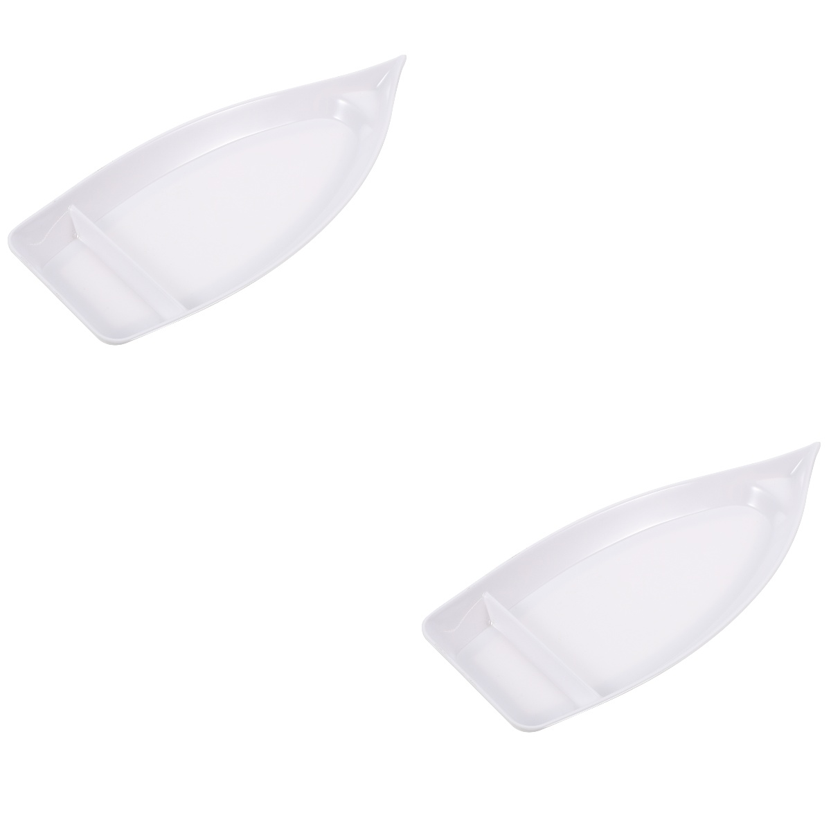 REOFLYUP Boat Shaped Plate Sushi 2Pack 10.2X4.6X1.1In - Walmart.com