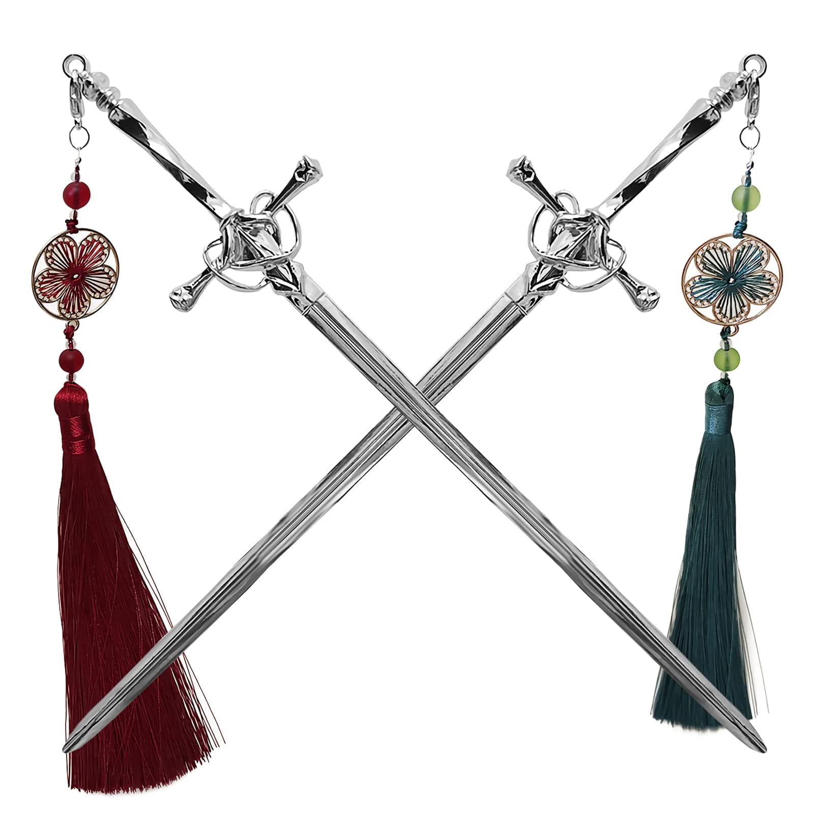2 Pieces Sword Design Hair Sticks, Chinese Style Chopsticks with Tassel ...