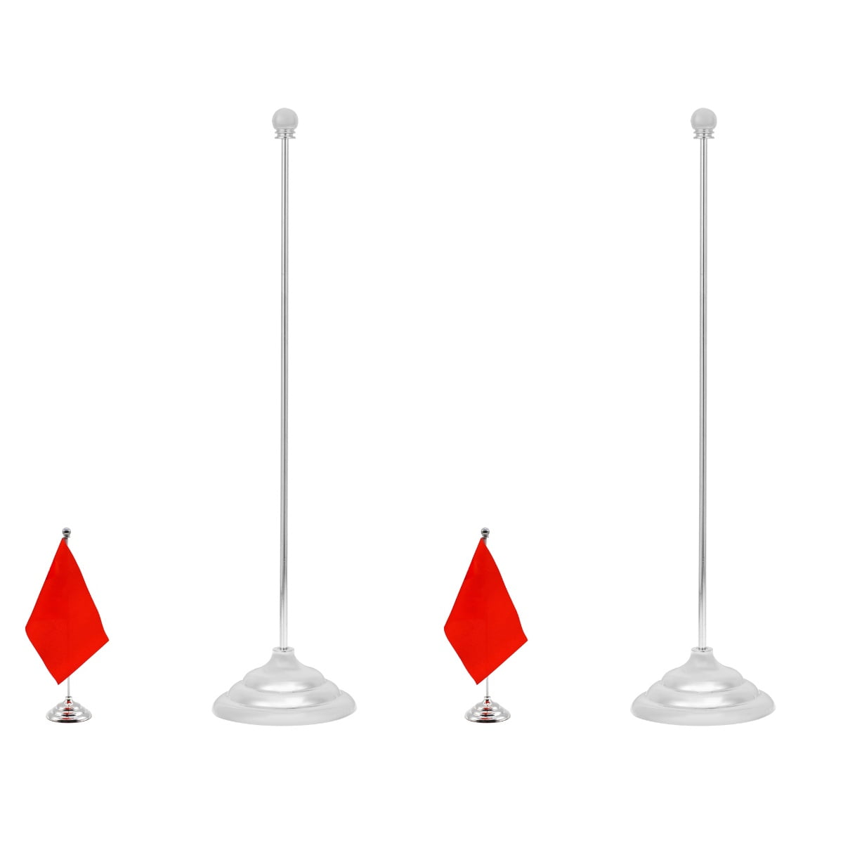 2 Pieces Table Flag Pole Flags Desktop Flag Bracket Decorative Flag ...