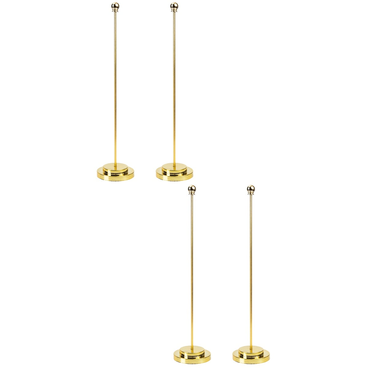 2 Pieces Table Flag Pole and Holder Base Display Stand Office - Walmart.com