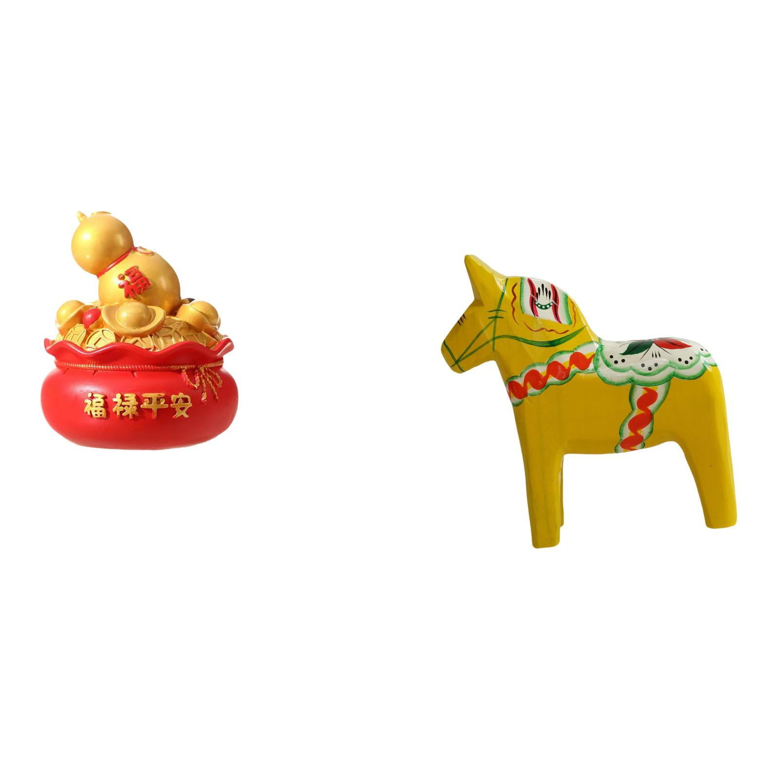 2 Pieces Tabletop Art Craft Ornament Treasure Basin Sculpture Swedish ...