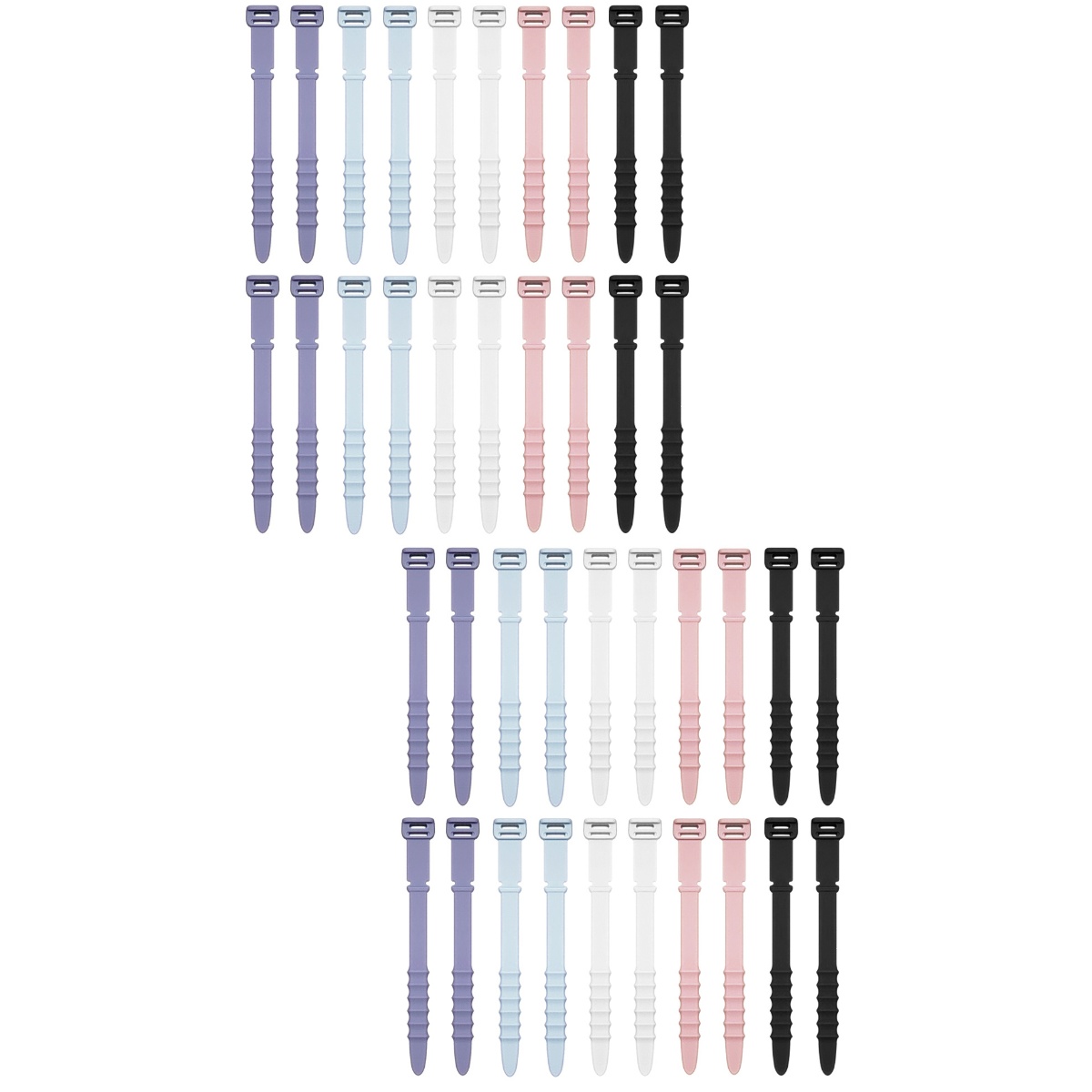 2 Pieces Tape Cable Management Cord Keeper Wire Shelf Clips Headset ...