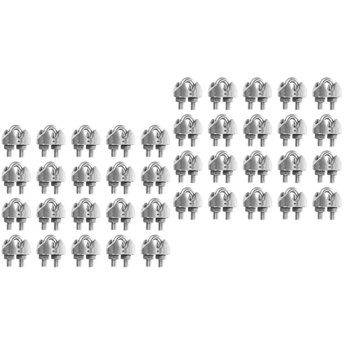 2 Pieces Tightener Chuck Vessel Wire Rope Clamp 2X2cm Silver - Walmart.com